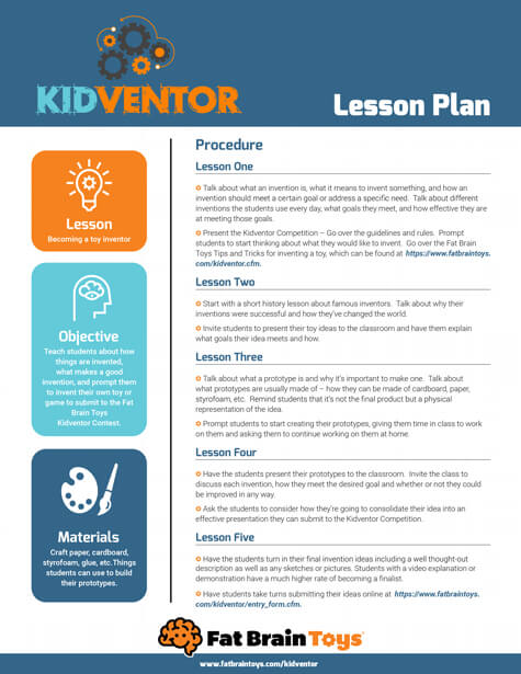 Fat Brain Toys Kidventor Contest- Sign Up to Receive the Latest News ...